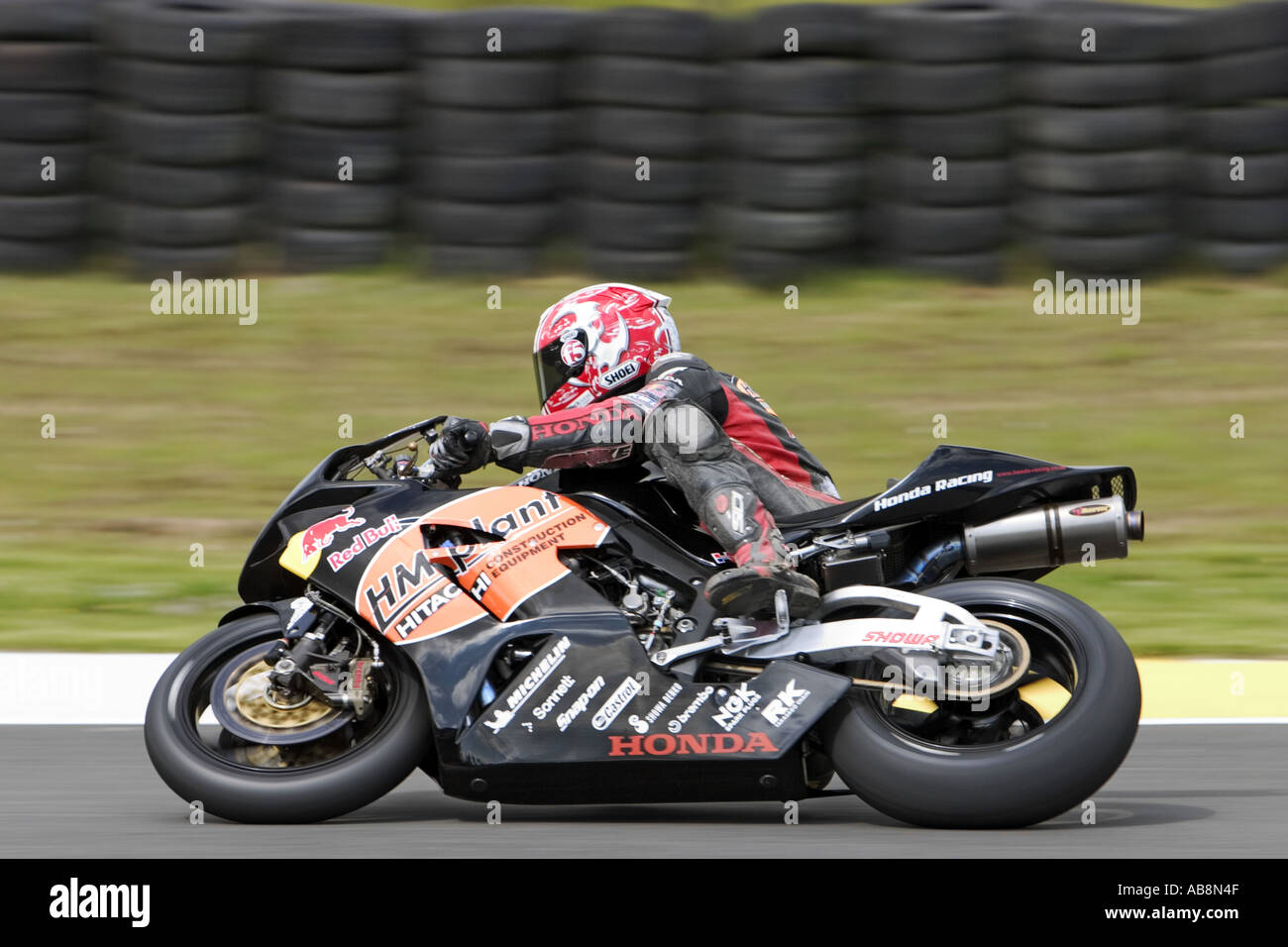 Michael Rutter riding for HM Plant Honda team at the Scottish round of ...