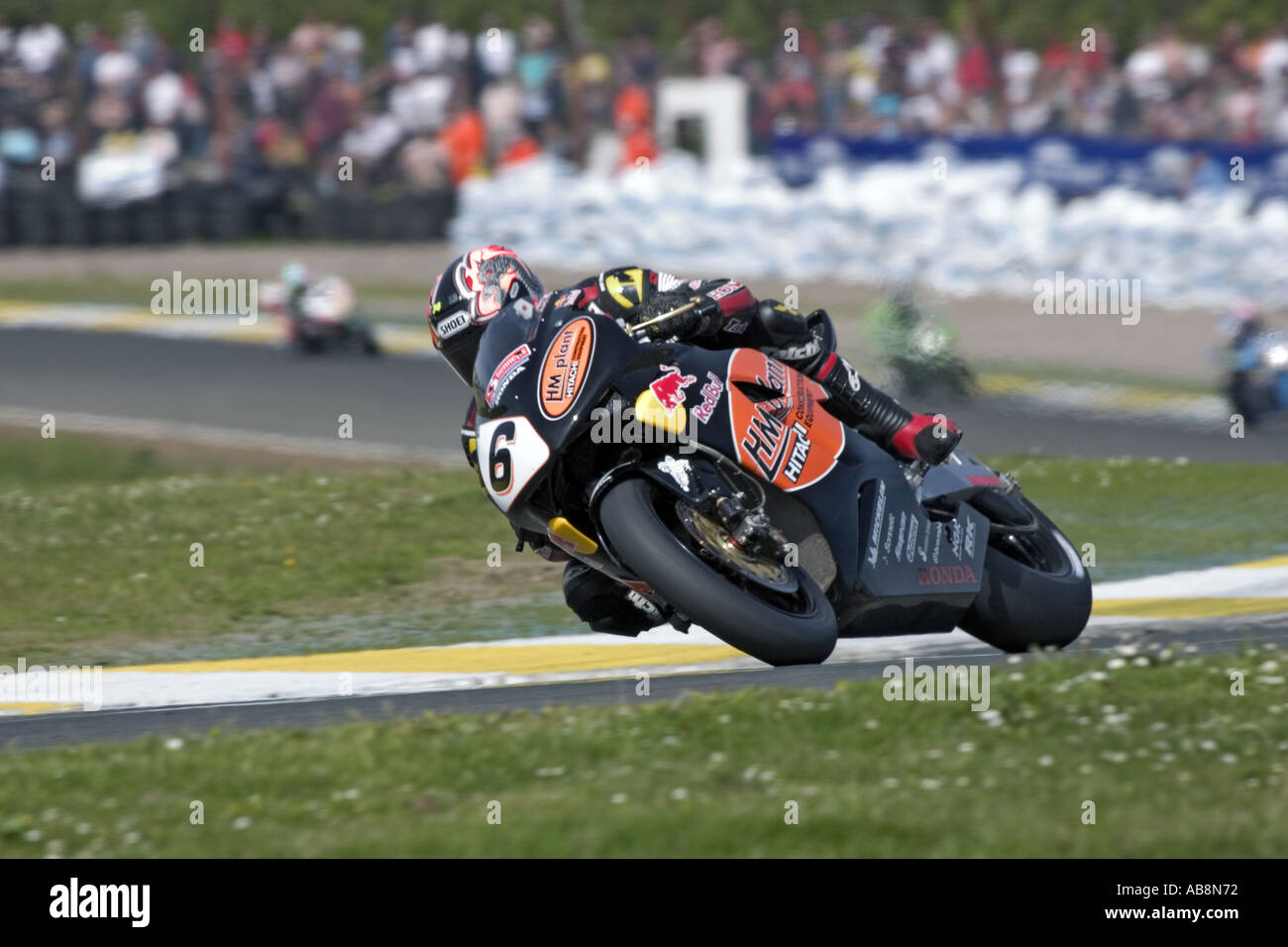 Double winner Ryuichi Kiyonari racing for HM Plant Honda at the ...