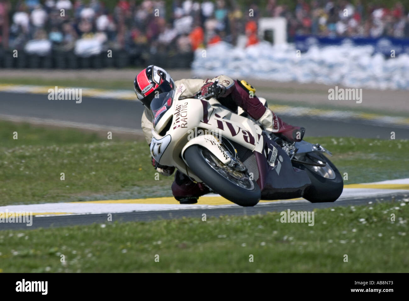 Tristan Palmer riding for Vivaldi Racing team at the Scottish round of ...