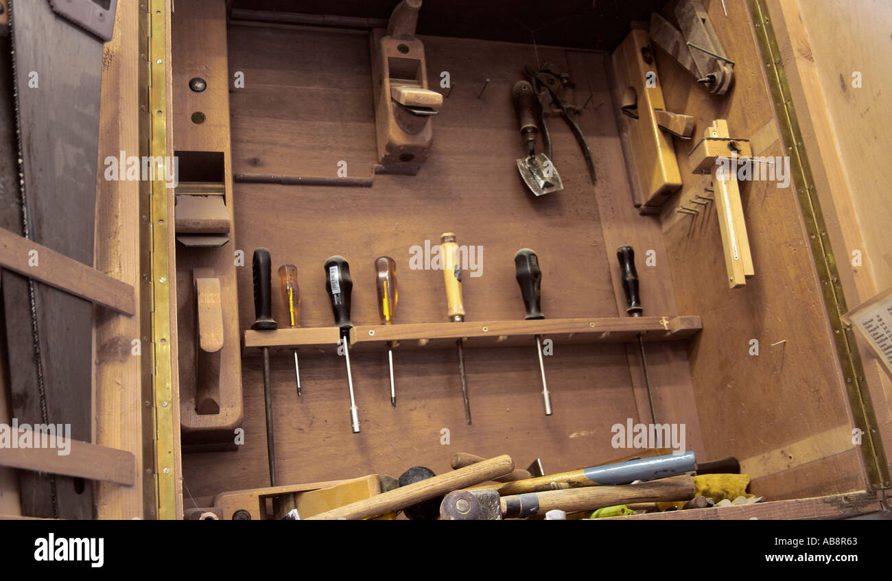 Tools in a workshop Stock Photo - Alamy
