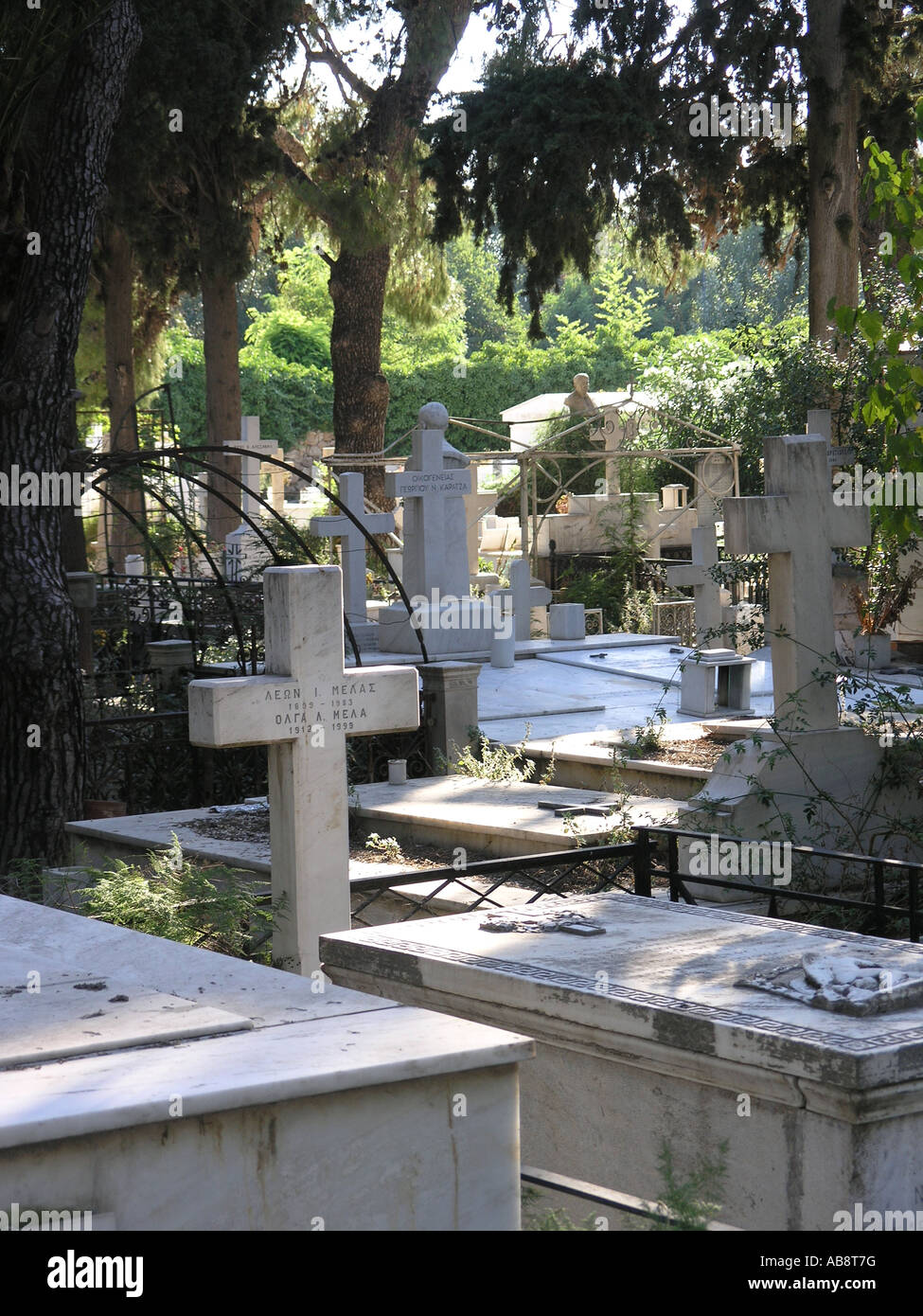 First Cemetary Athens Greece Stock Photo - Alamy