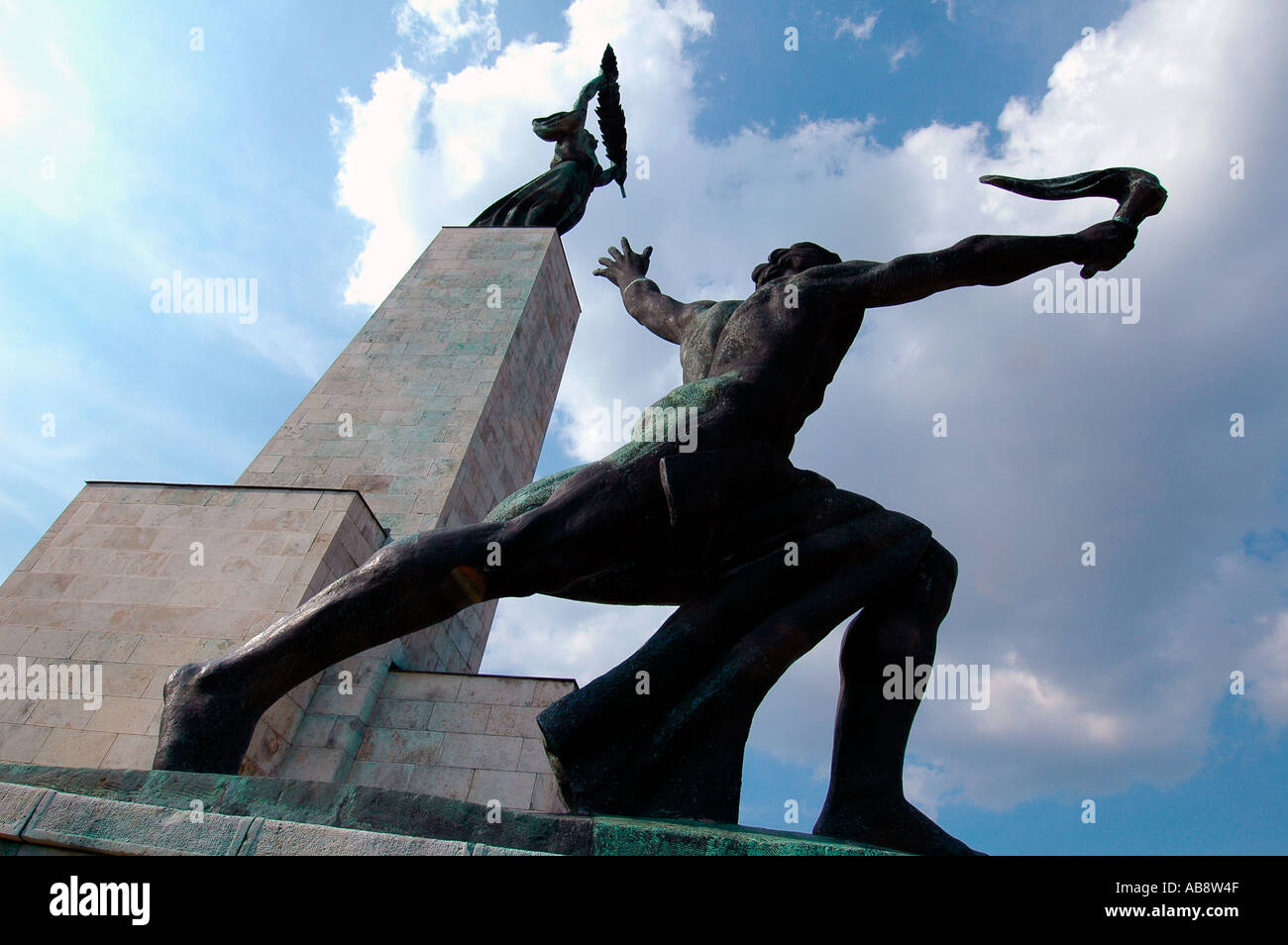 Liberation Statue erected in 1947 to commemorate the Soviet liberation ...