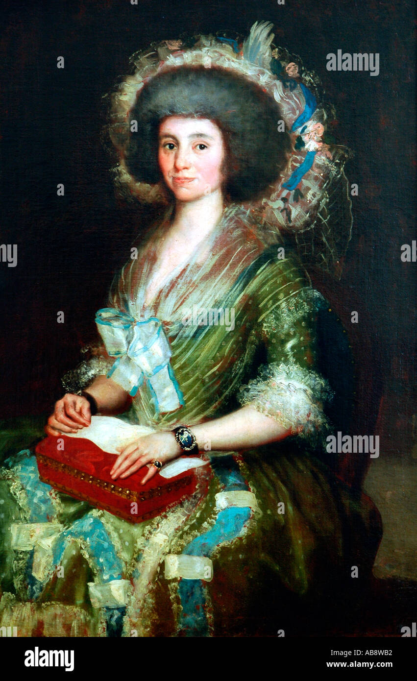 Oil painting by Spanish painter and printmaker Francisco de Goya Stock ...