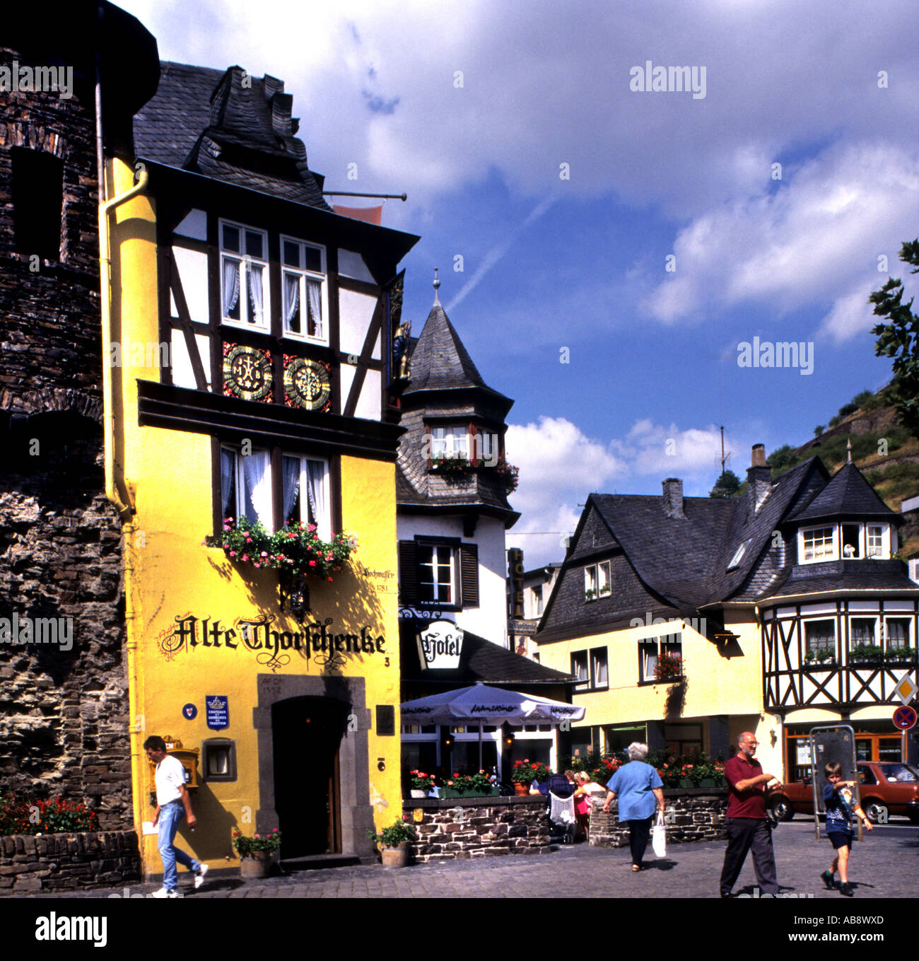 Mosel river Cochem Rheinland Pfalz Germany German Wine Stock Photo - Alamy