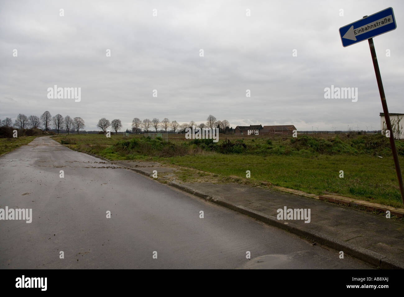 One way street Otzenrath Germany Stock Photo - Alamy