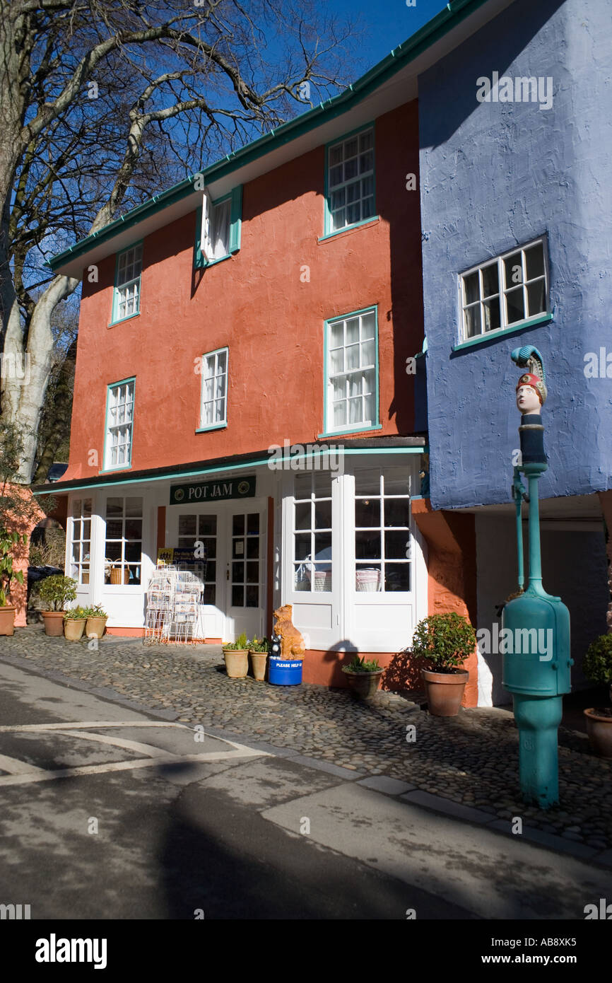 Portmeirion village in the snow,North Wales,United Kingdom Stock Photo ...