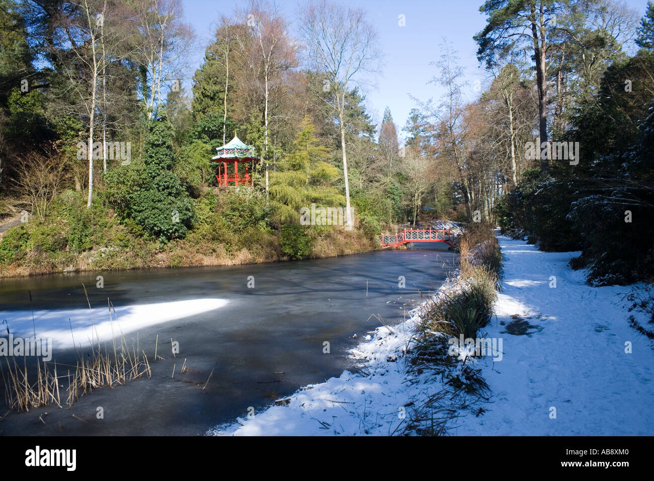 Portmeirion village in the snow,North Wales,United Kingdom Stock Photo ...