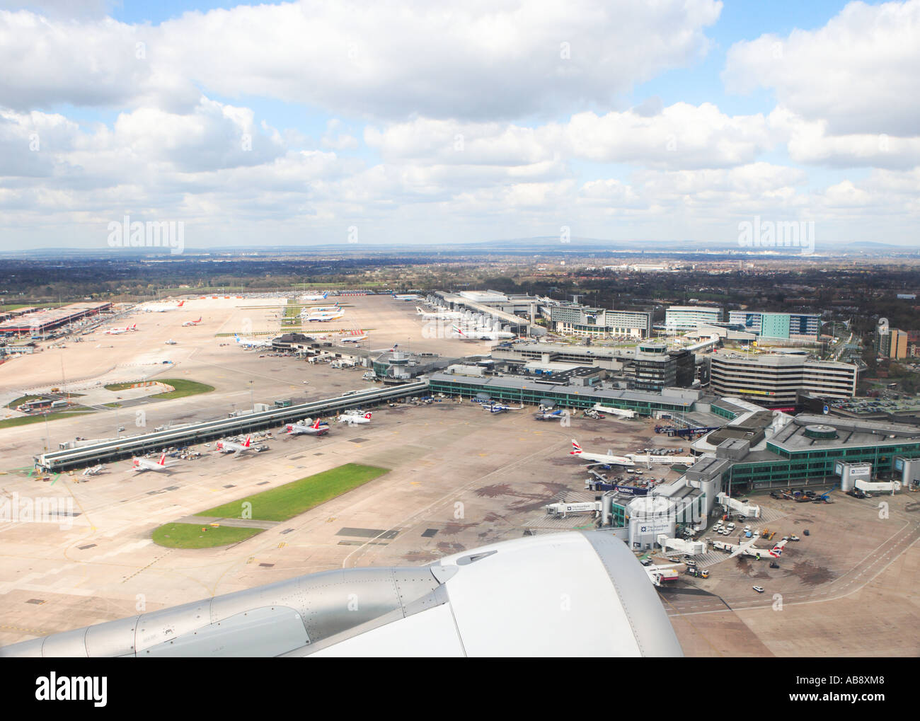 Overview of Manchester Airport Stock Photo - Alamy