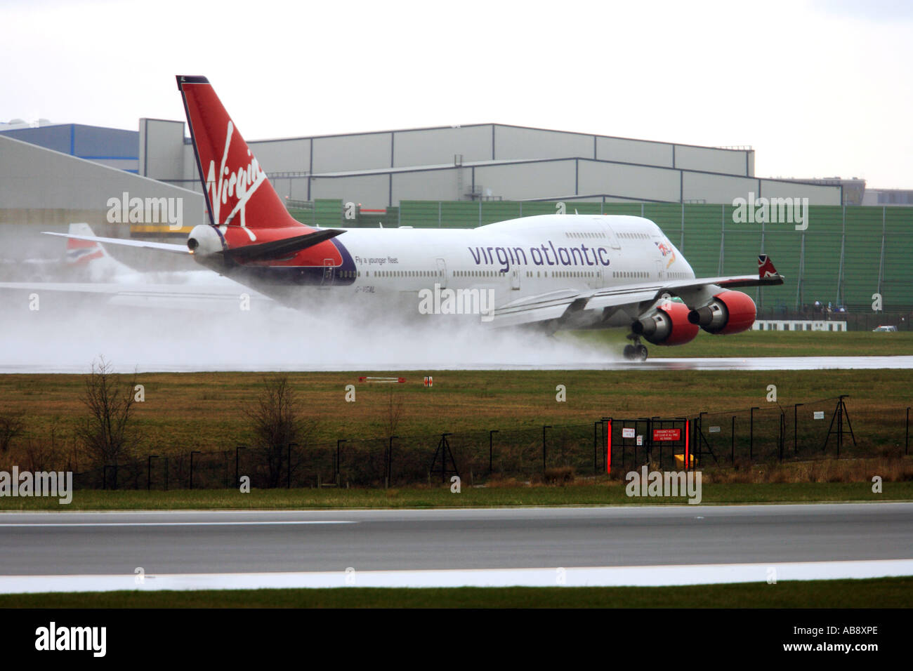 Transportation manchester airport virgin atlantic hi-res stock ...