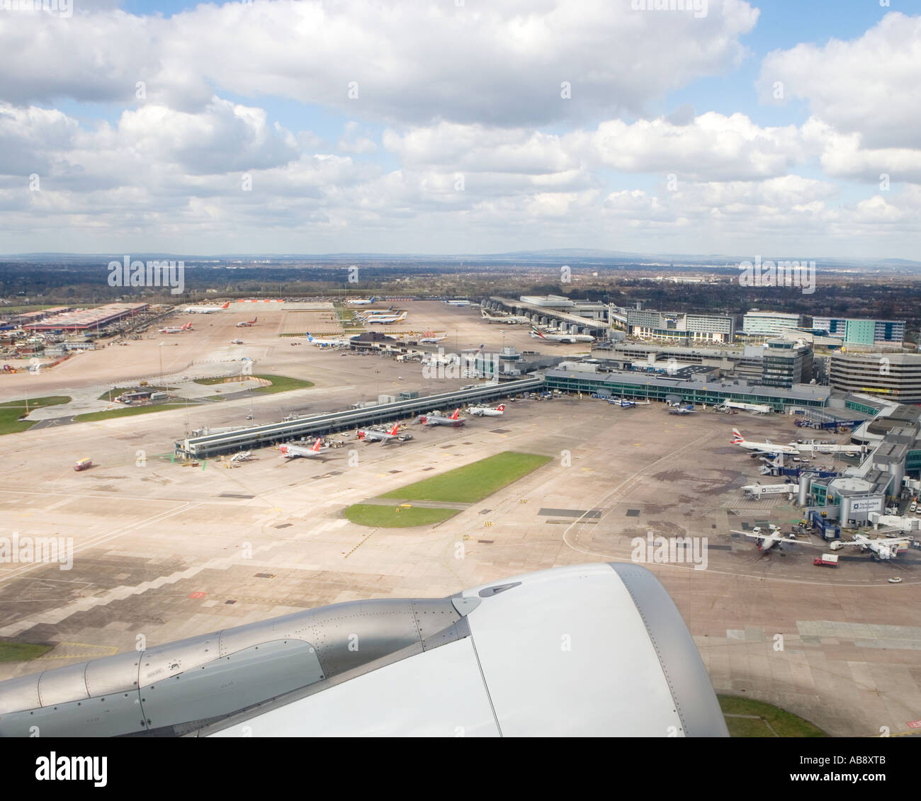 Aviation at MAN Manchester Terminal 2 Stock Photo - Alamy