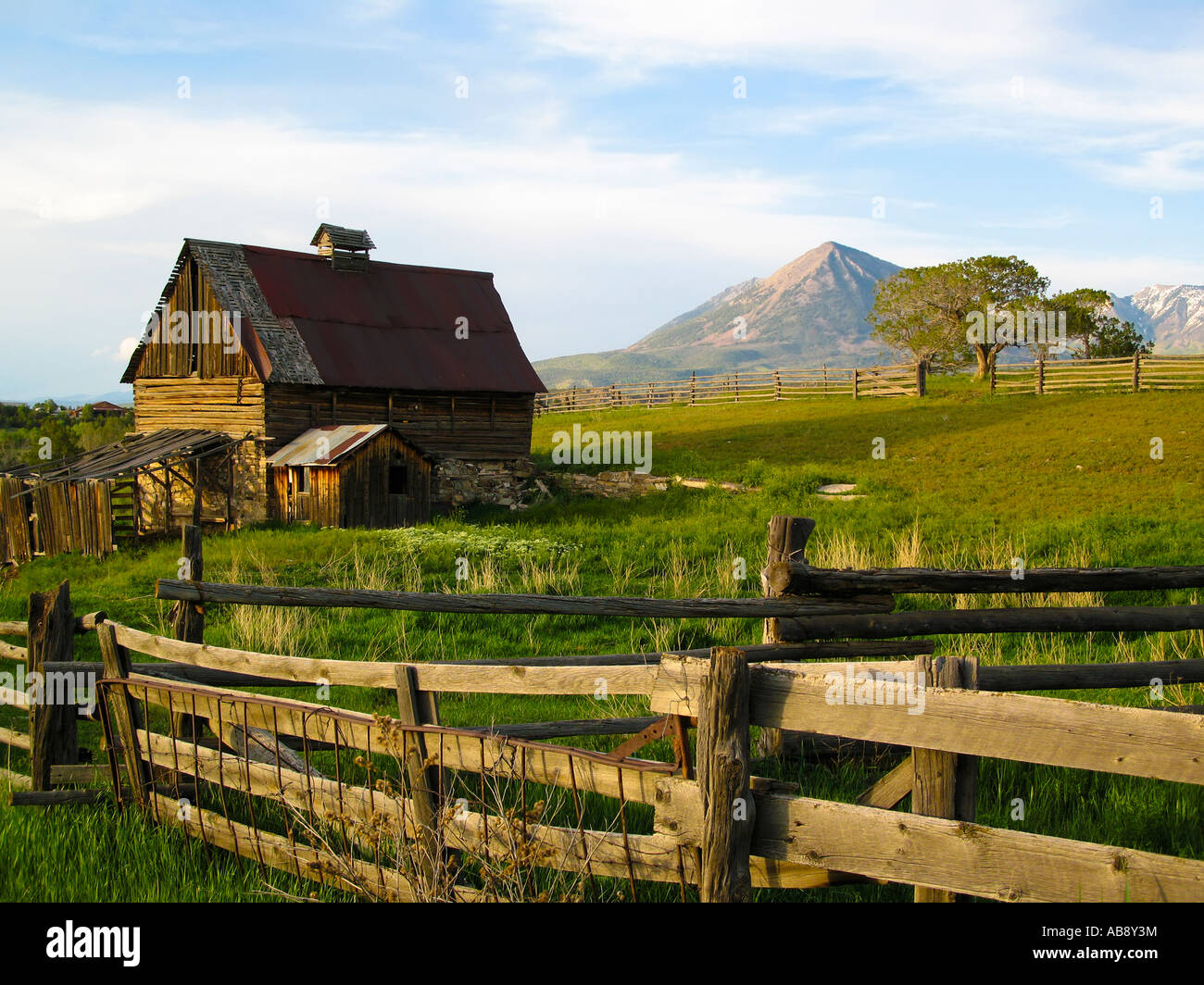 Old barn scene in western Colorado Stock Photo - Alamy