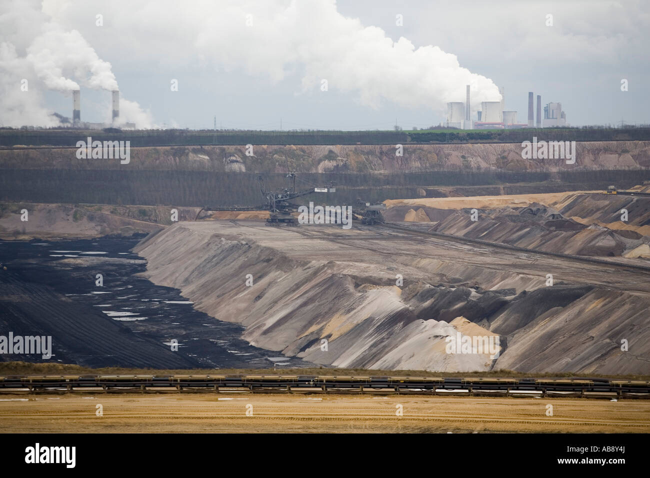 coal mine near Otzenrath Germany Stock Photo - Alamy
