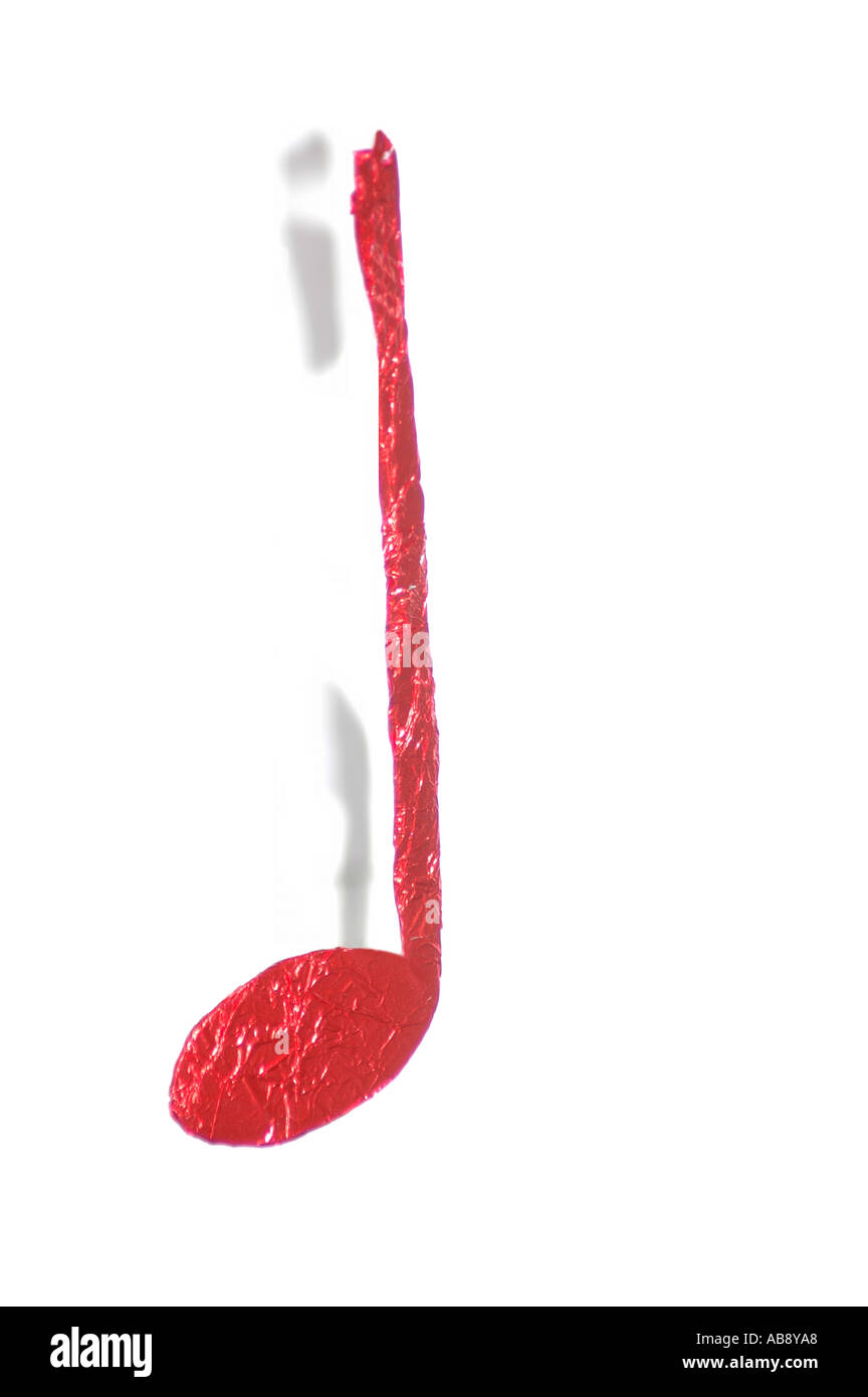 A contemporary music study A quarter note art Stock Photo - Alamy