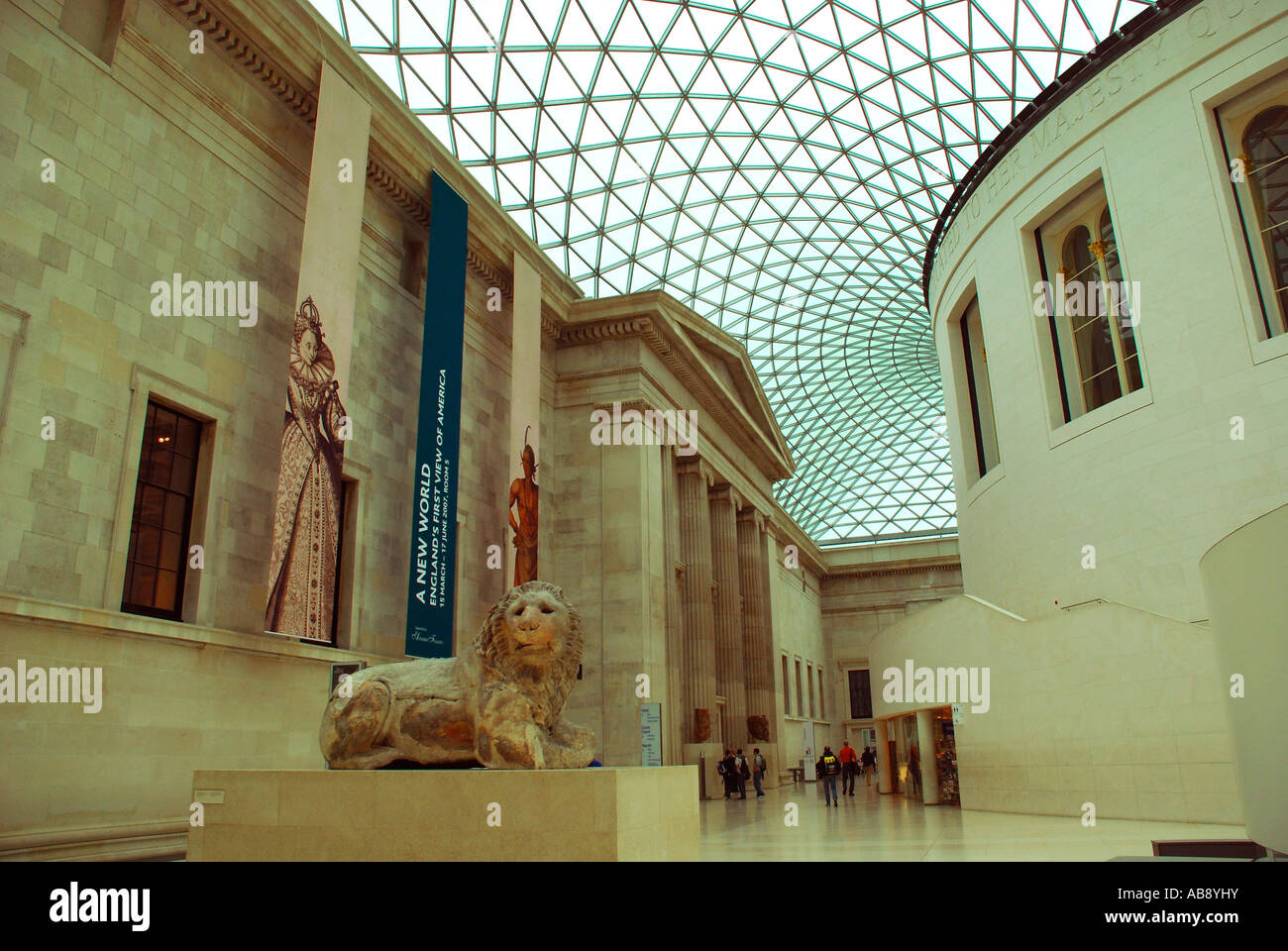 Inner court British museum, London UK Stock Photo - Alamy