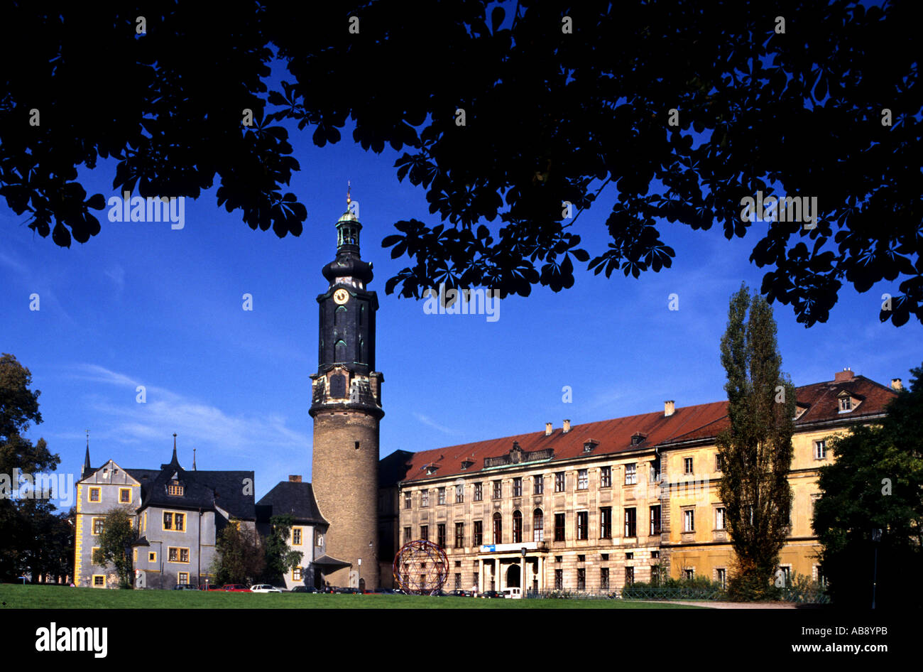 Schloss Castle and Bastille in Weimar Thueringen Weimar Stock Photo - Alamy