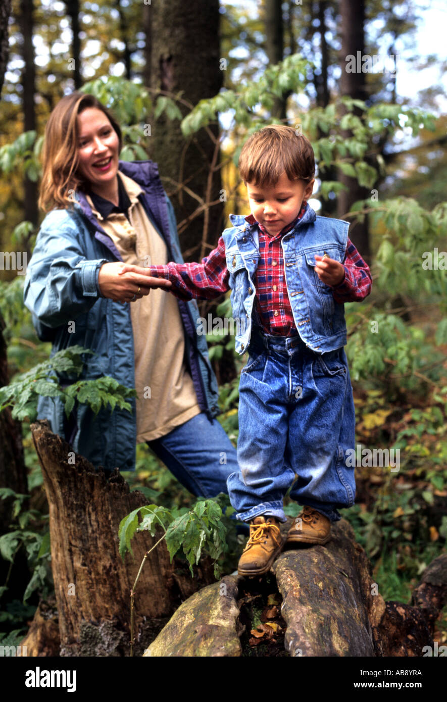 Germany Thuringia, Thuringian, Wald Wood Trees Walker People family ...