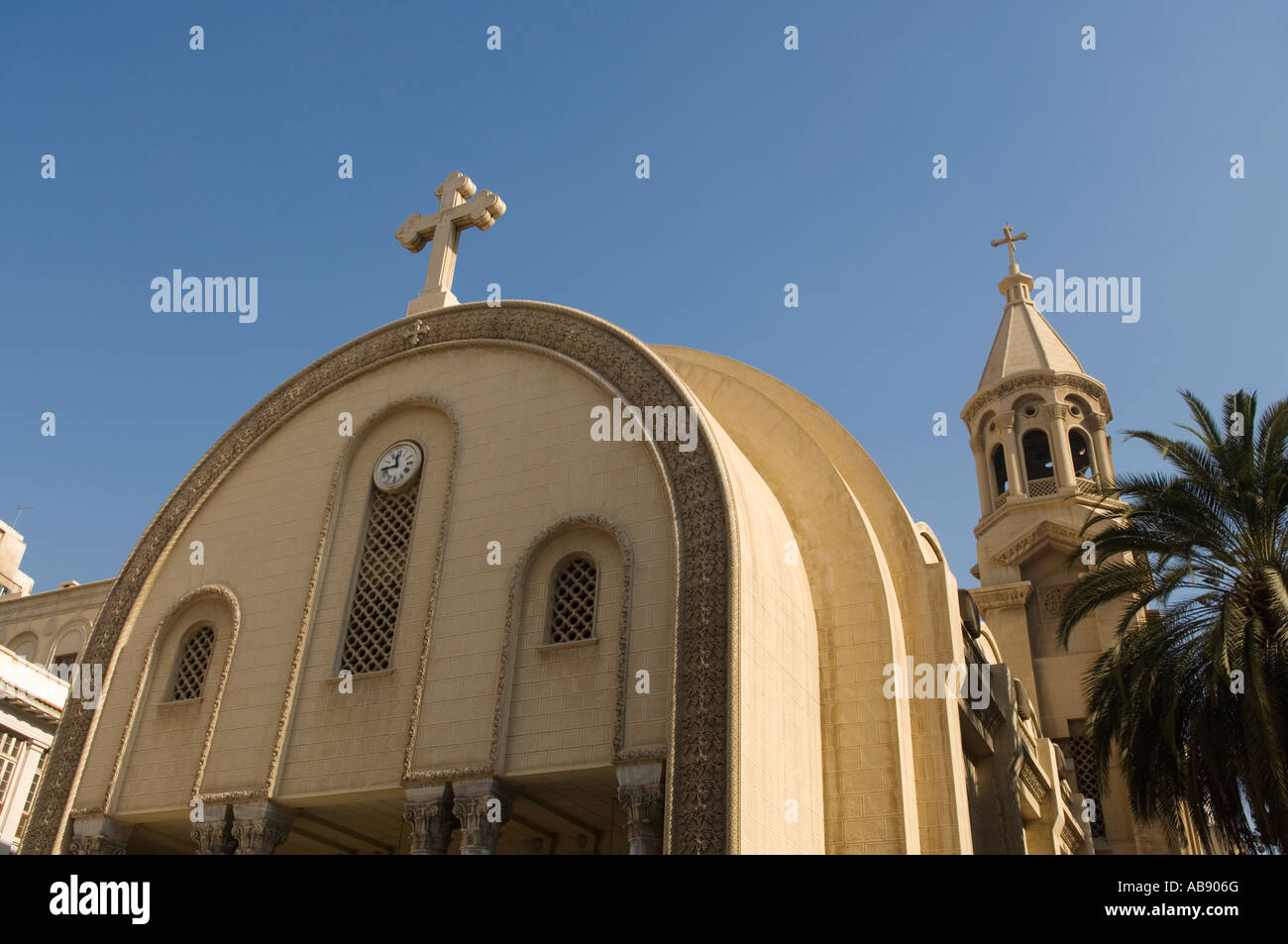 The Coptic Orthodox cathedral dedicated to St Mark, Alexandria, Egypt ...