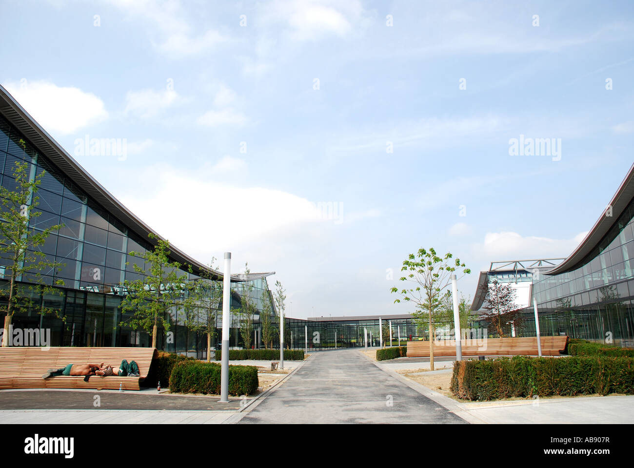 New exhibition buildings trade fair Stuttgart Baden Wuertttemberg ...