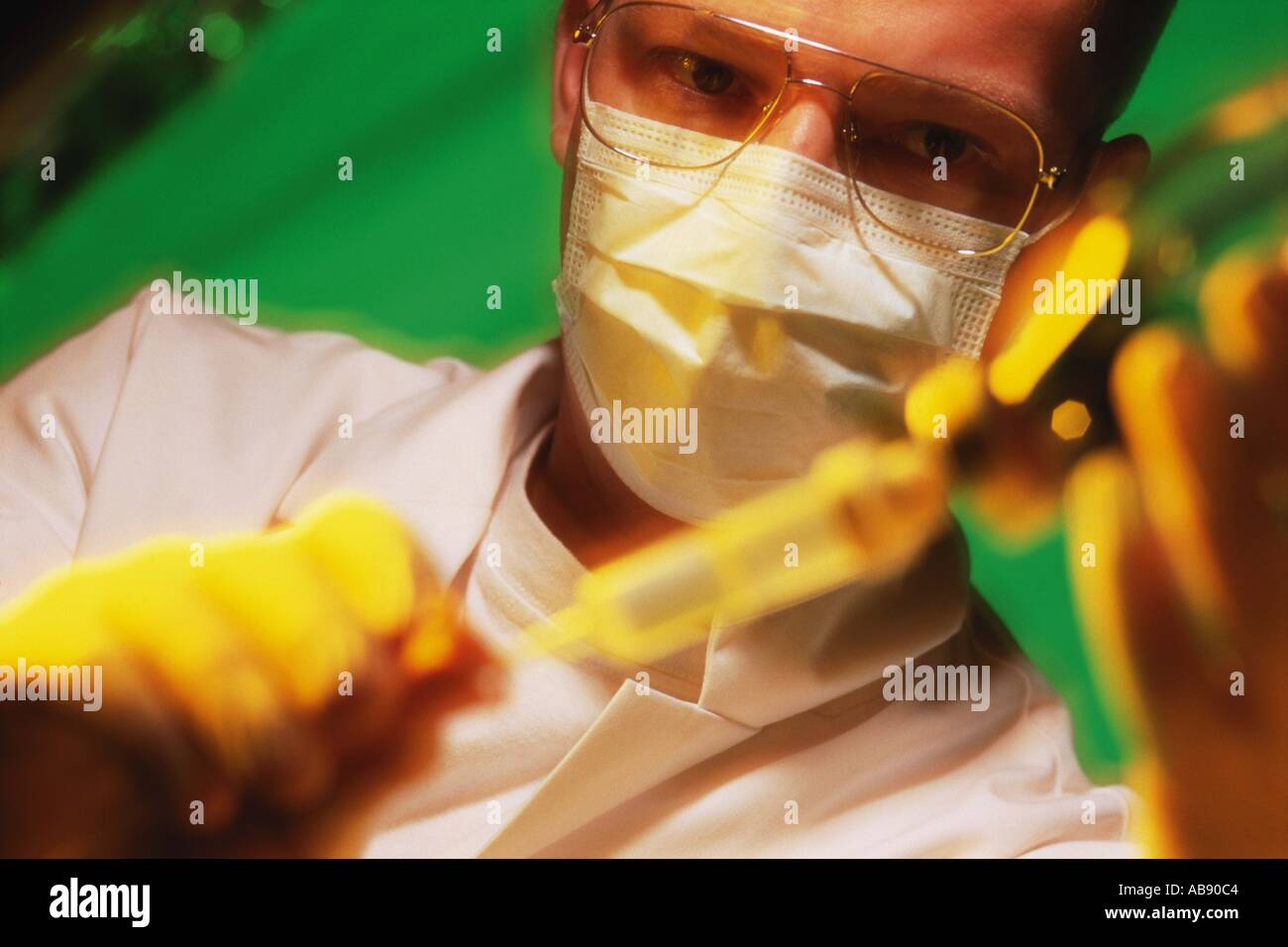 Nurse checking drip Stock Photo - Alamy