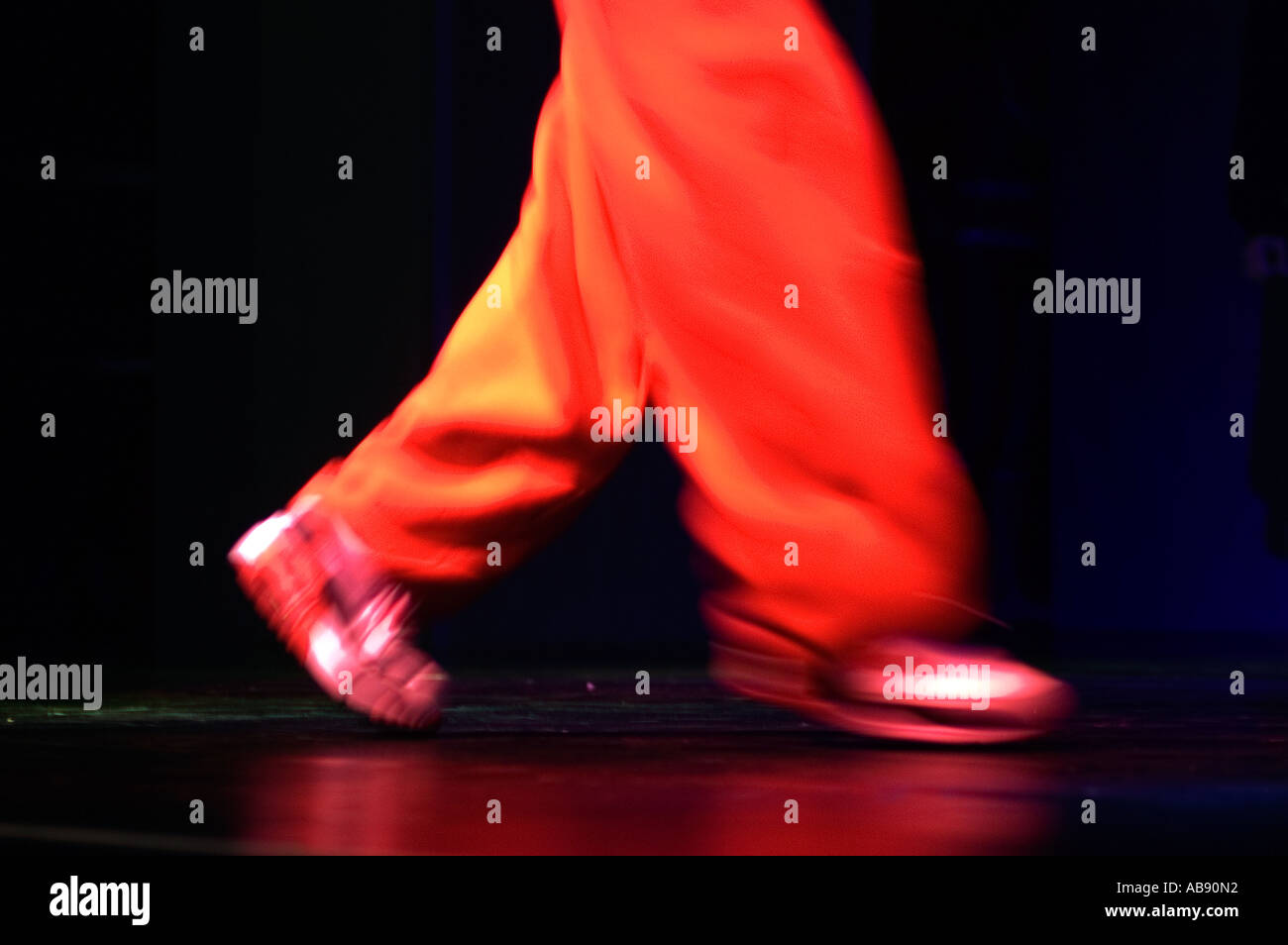 close up Break dancer foot performing in a theater Stock Photo - Alamy