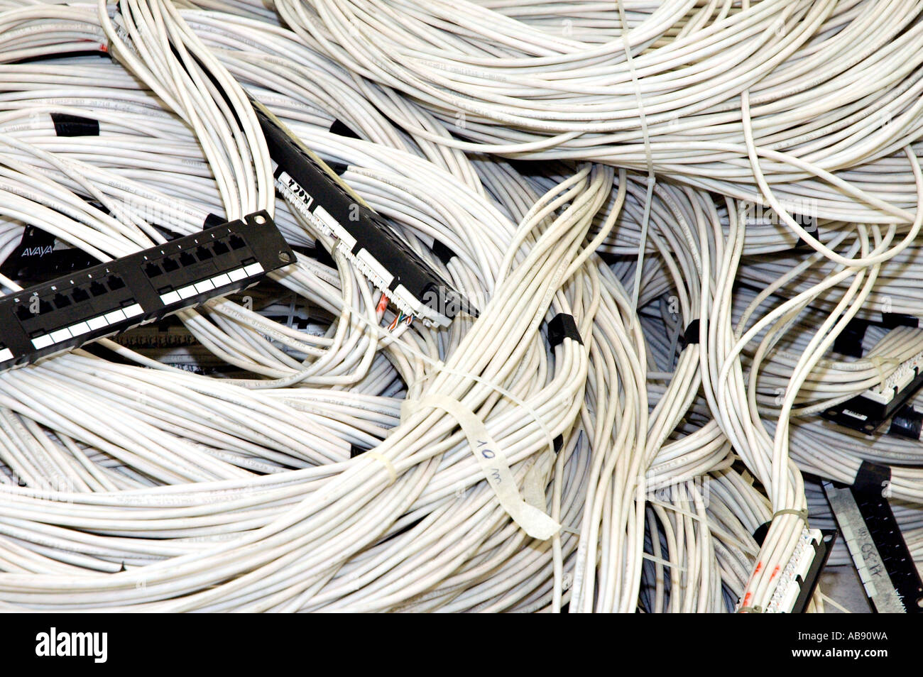 Close up coiled cables hi-res stock photography and images - Alamy
