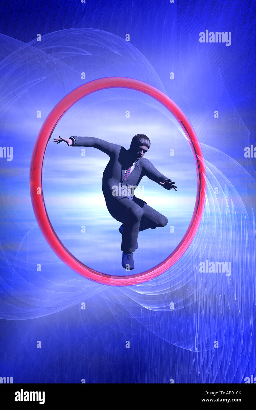 Jumping through the hoops hi-res stock photography and images - Alamy