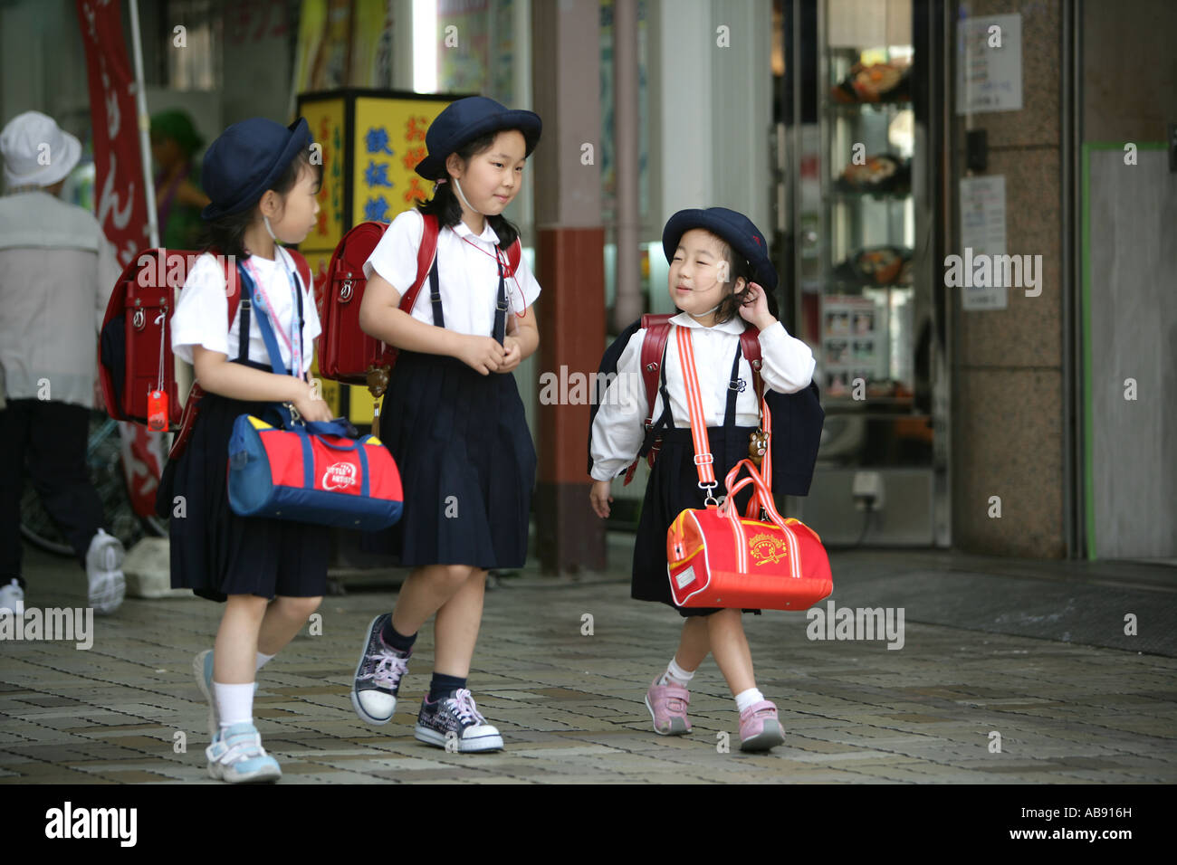 JPN, Japan, Tokyo: School girls on their way home Stock Photo - Alamy