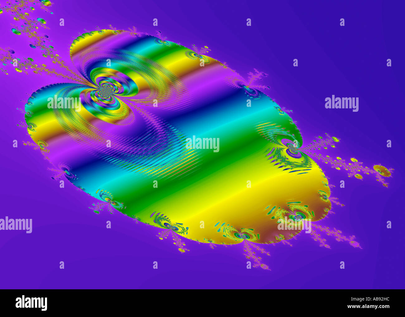 Representation of Complex Mathematical Iteration with Apple Motif Stock ...