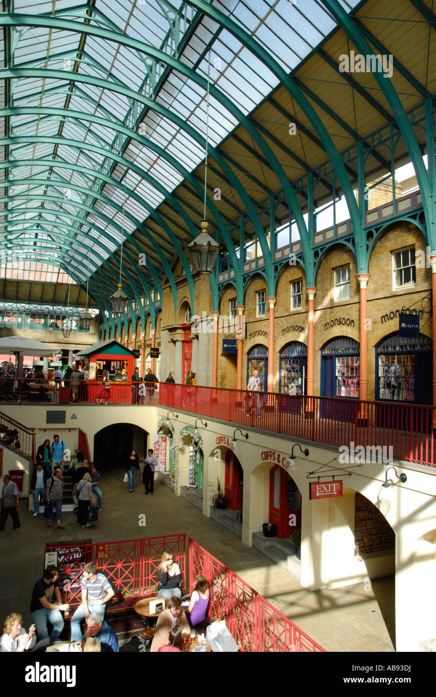Old Covent Garden Market building interior London England Stock Photo ...