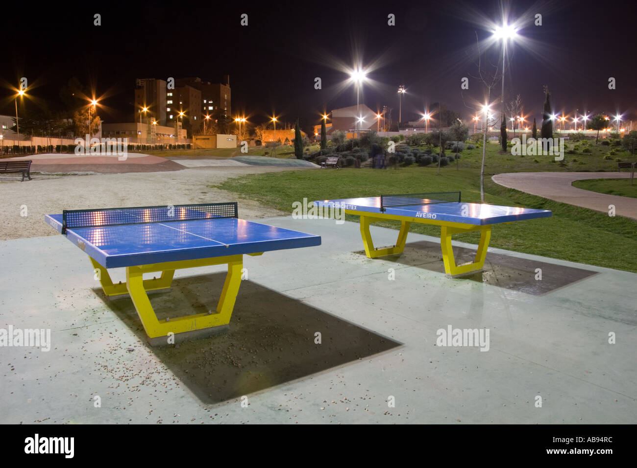 Outdoor table tennis tables hi-res stock photography and images - Alamy