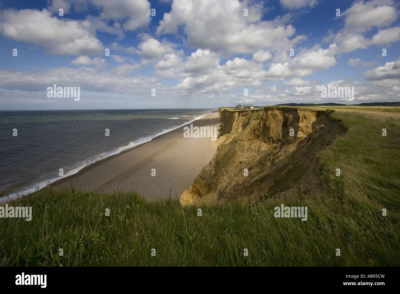 Weybourne Cliffs North Sea Norfolk July Stock Photo - Alamy
