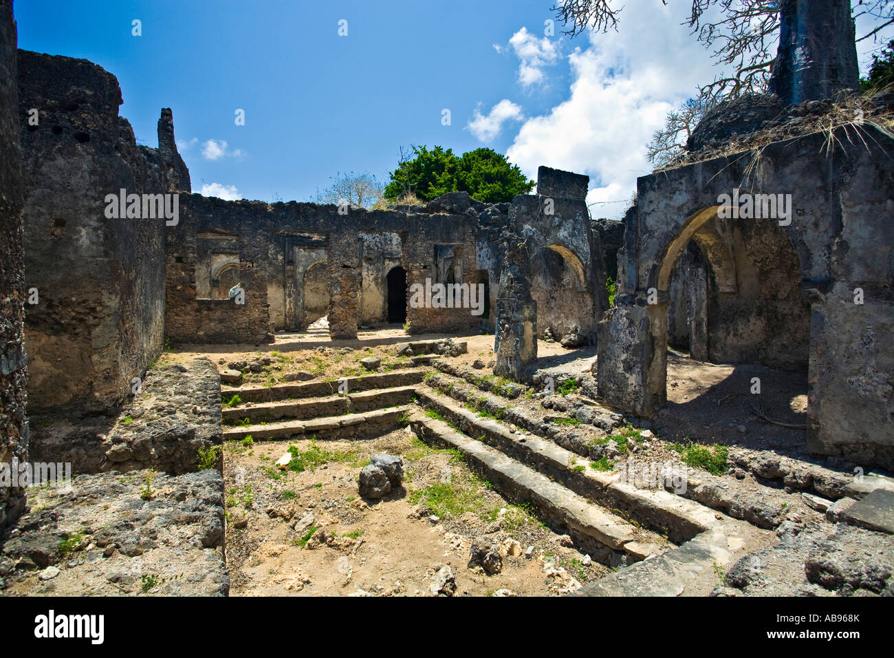 Songo Mnara Ruins, Tanzania, Africa, UNESCO site Stock Photo - Alamy