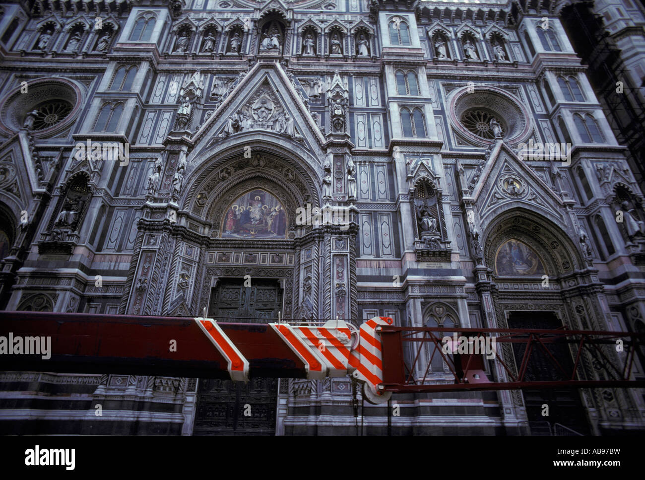 facade under construction Florence Italy Italian industrial Stock Photo ...