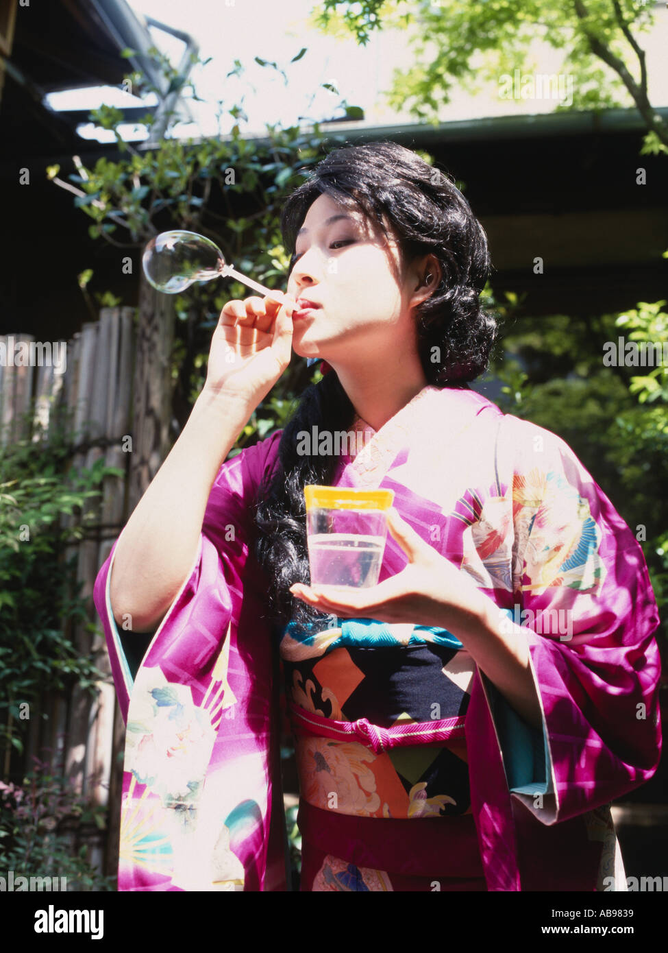 Blowing japan japanese red hi-res stock photography and images - Alamy