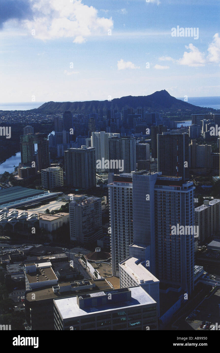 Aerial of Oahu Stock Photo - Alamy