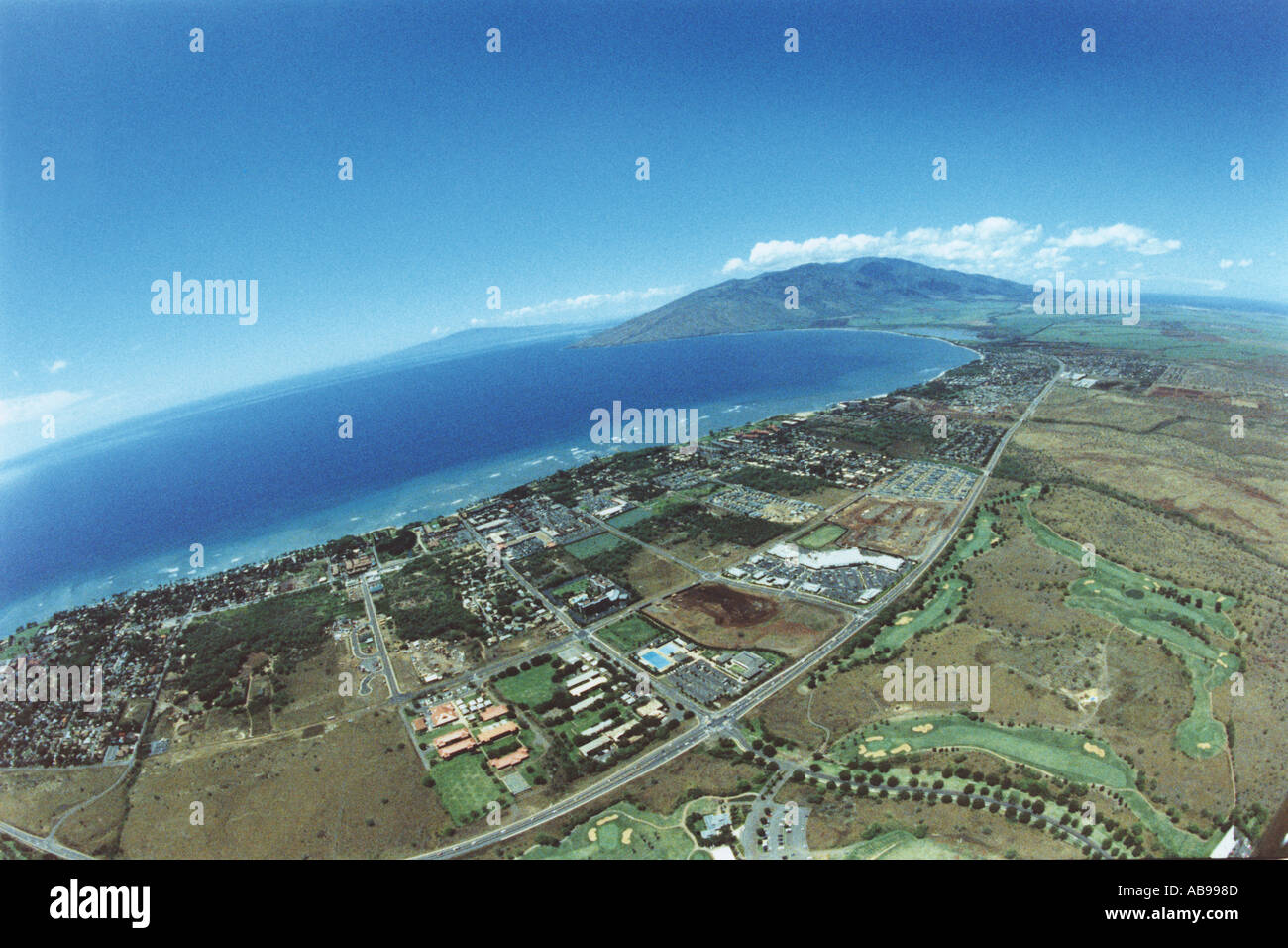 Aerial of Maui Stock Photo - Alamy