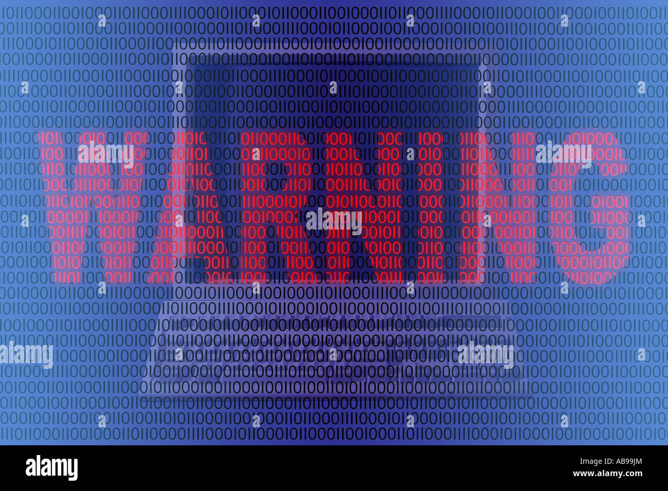 Warning sign in binary hi-res stock photography and images - Alamy