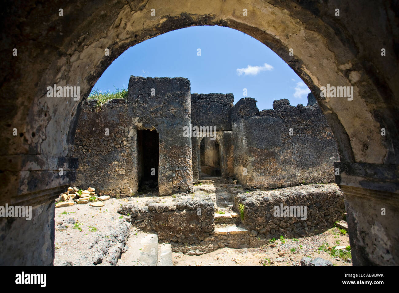 Songo Mnara Ruins, Tanzania, Africa, UNESCO site Stock Photo - Alamy
