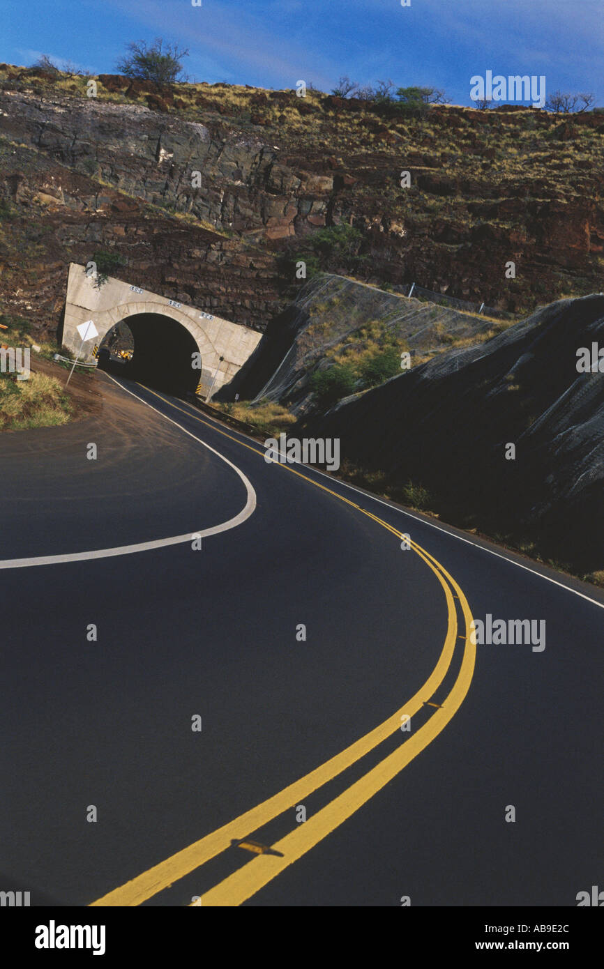 Road marking for two lane tunnel hi-res stock photography and images ...