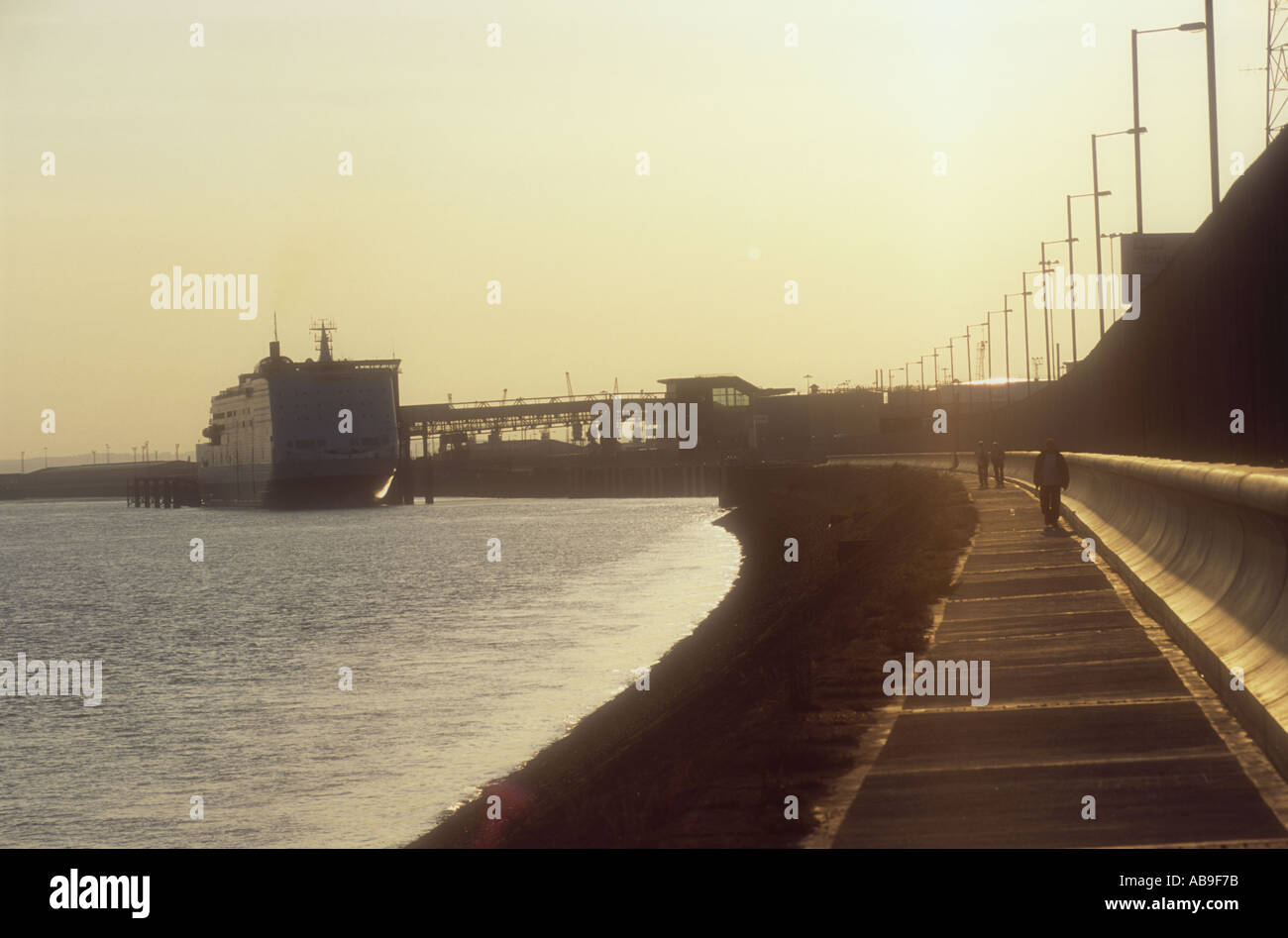 P & O North Sea Ferry Pride of Rotterdam on river side berth Hull ...