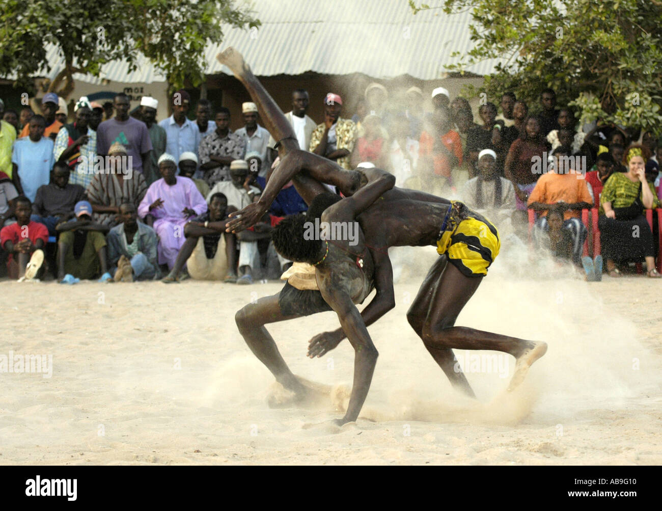 Senegalese wrestling hi-res stock photography and images - Alamy
