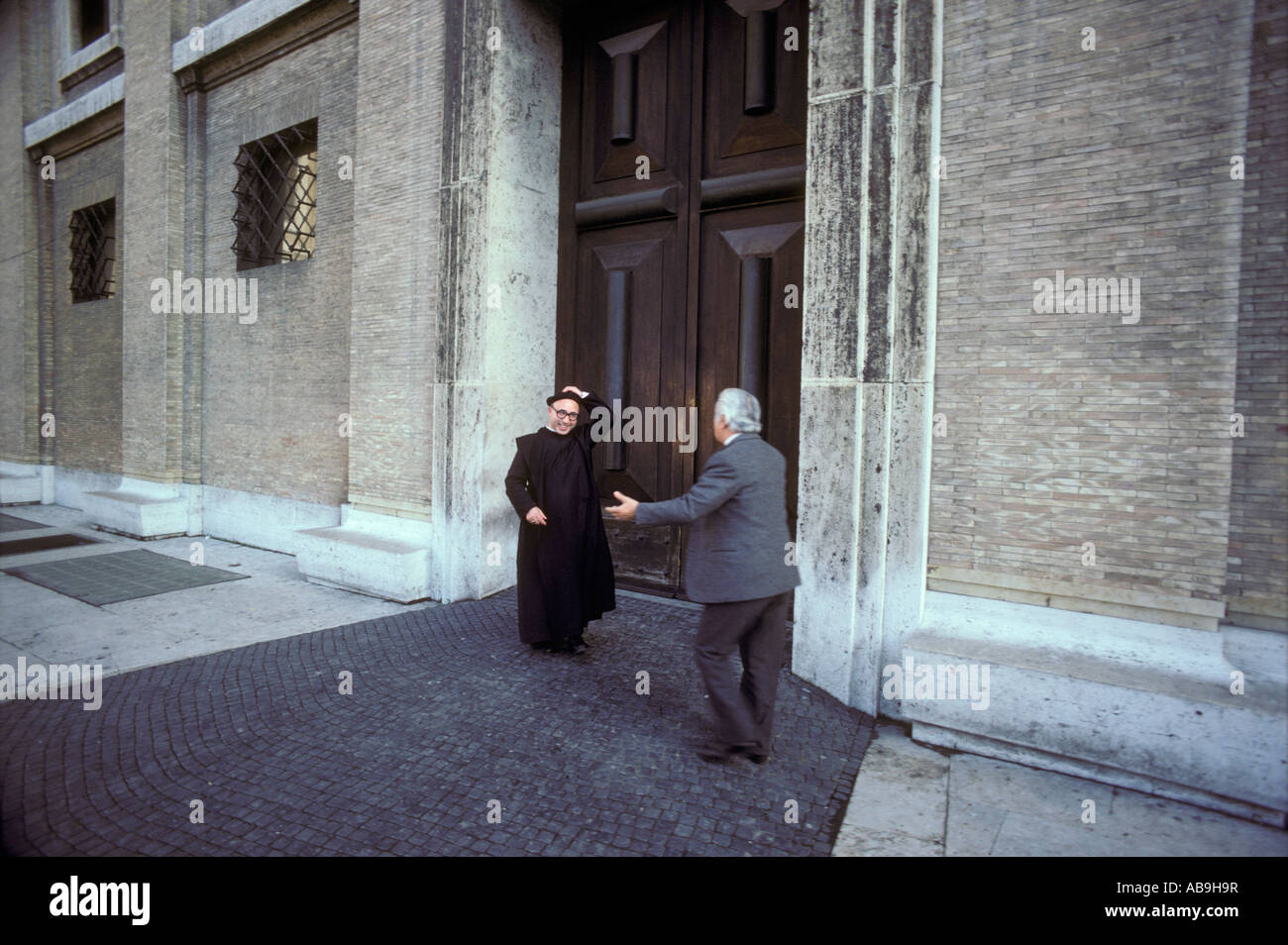 Catholic church priest greeting hi-res stock photography and images - Alamy