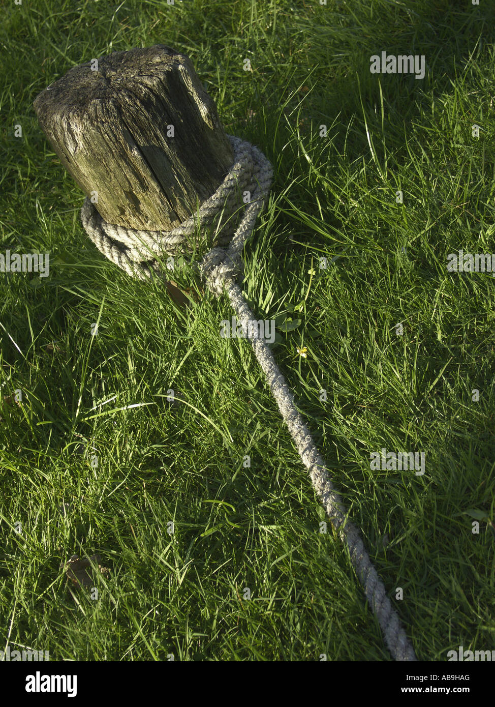 rope at a pile, Germany Stock Photo - Alamy