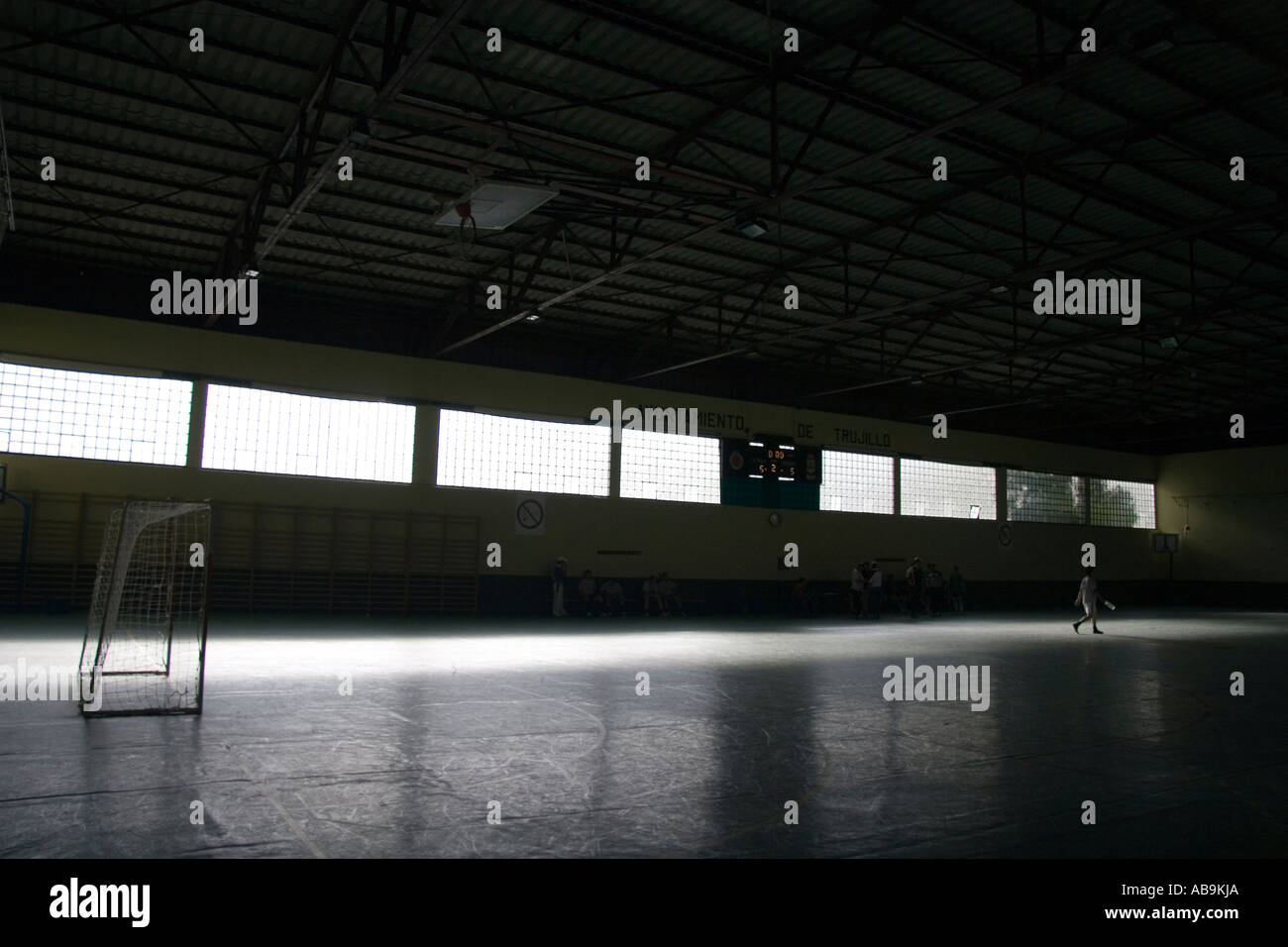 Indoor sports stadium with the sun shining through windows Trujillo ...