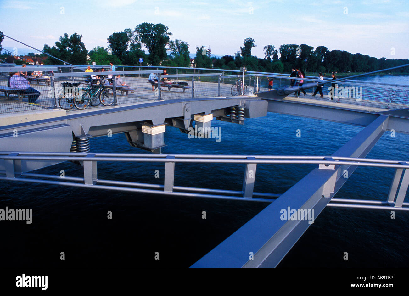 Bridge over the River Rhine at Kehl Germany Stock Photo - Alamy