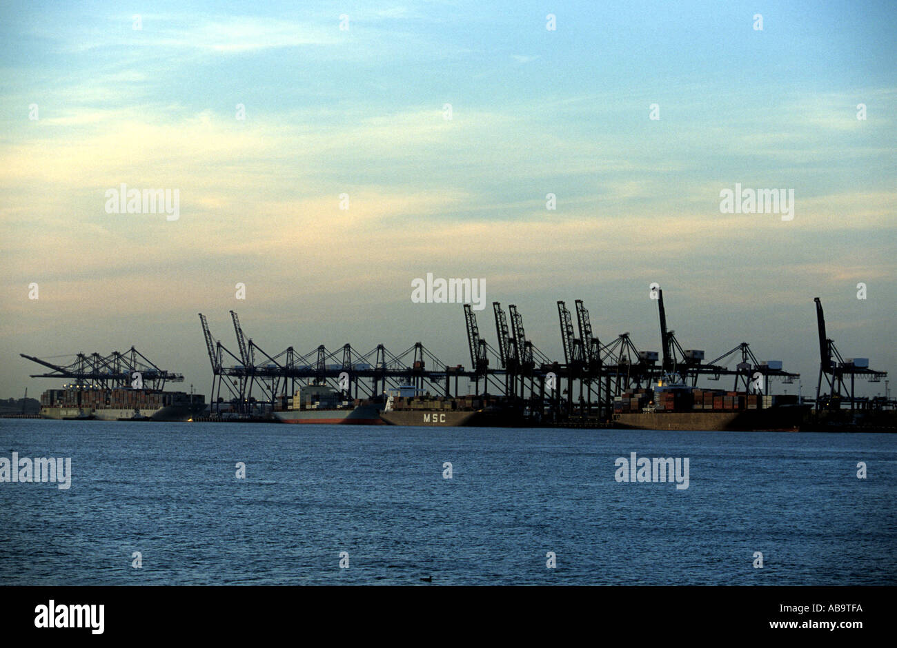 Trinity Quay at the Port of Felixstowe Britain's largest container port ...