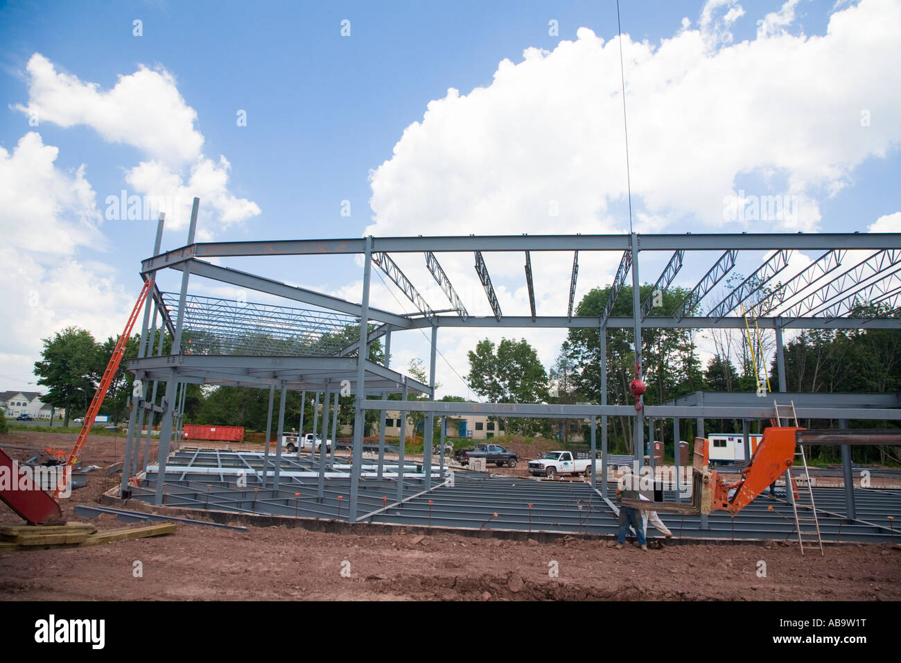 Construction Site of a Shopping Mall Stock Photo - Alamy