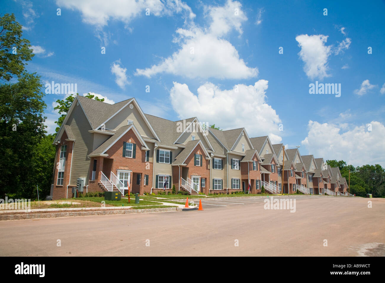 Newly Completed Apartment Building Stock Photo - Alamy