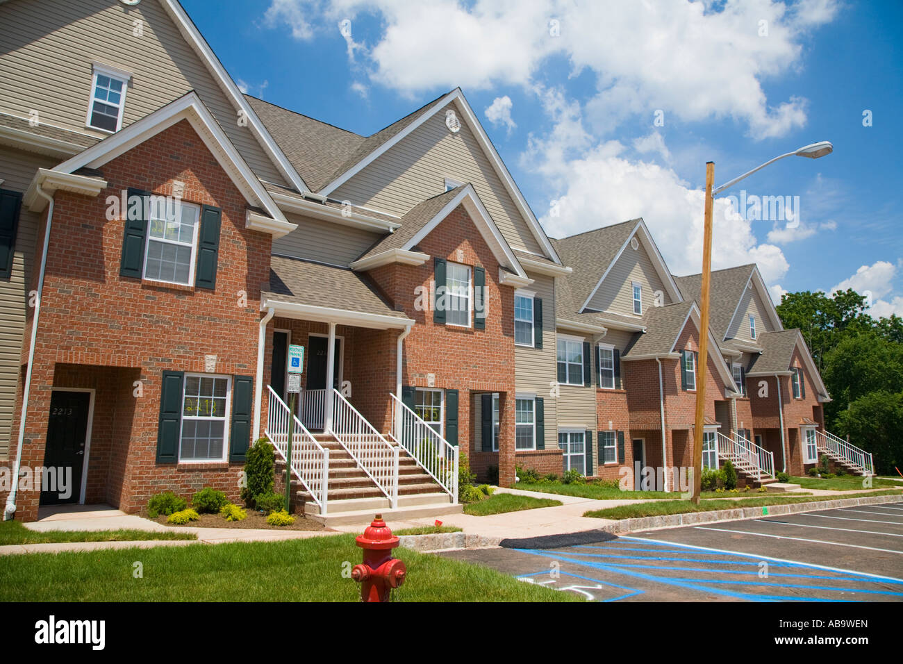 Newly Completed Apartment Building Stock Photo - Alamy