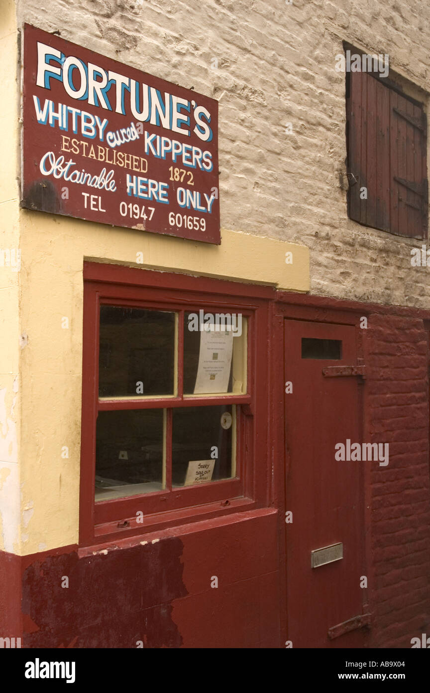 Fortunes kipper smokery in Henrietta Street Whitby North Yorkshire ...